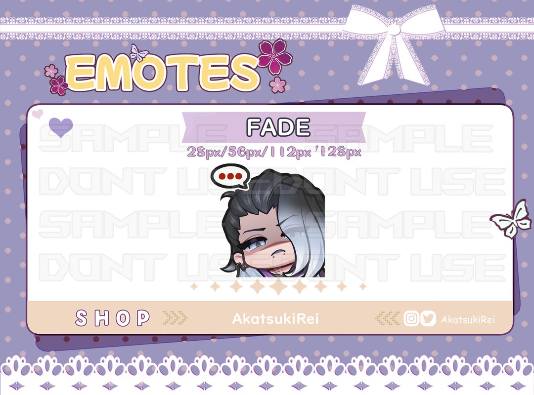 Fade Valorant Emote - Premium Twitch Emotes for Streamer | Youtube ...