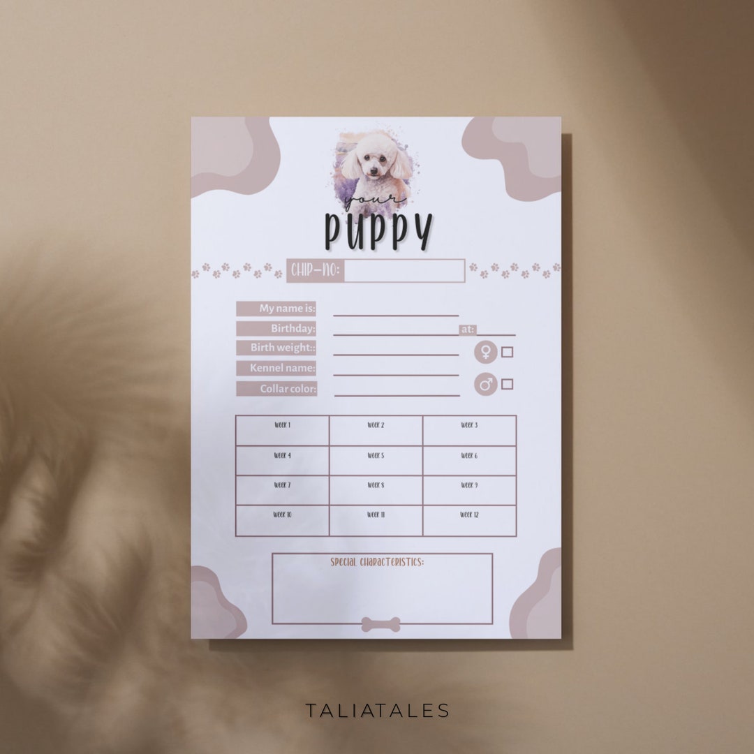 Card Index Card Puppies | Litter Announcement | Dog Breeder | Birth ...