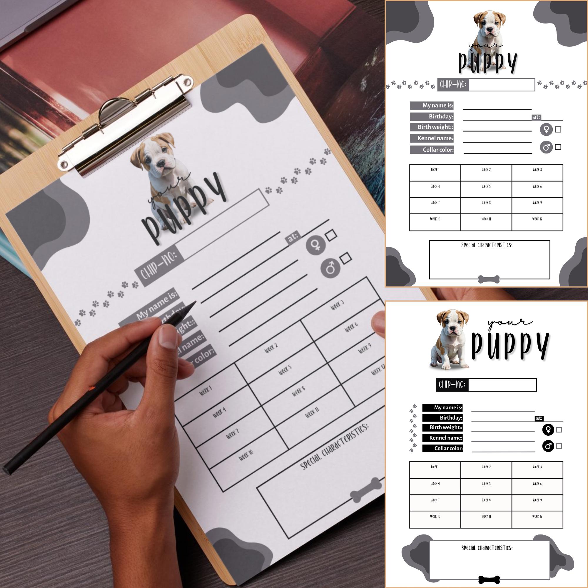 Card Index Card Puppies | Litter Announcement | Dog Breeder | Birth ...