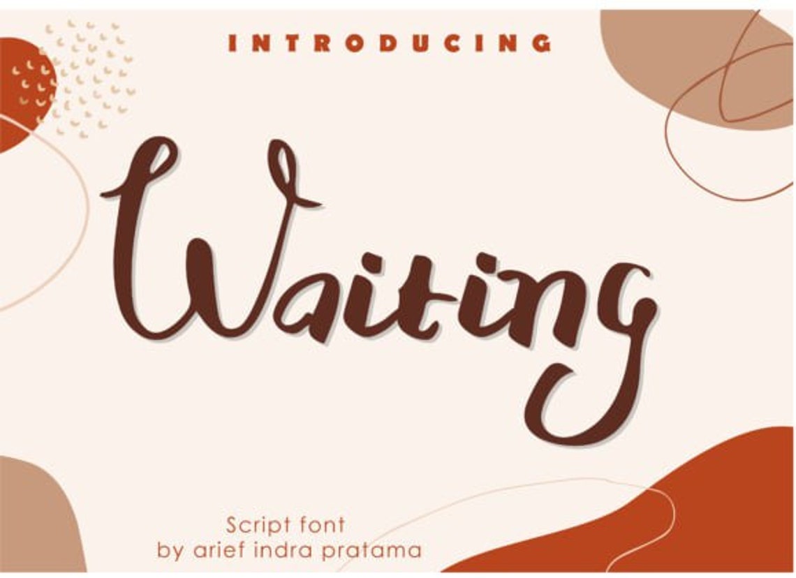 Waiting Font, Handwritten Font, Wedding Font, Modern Font, Display Font ...