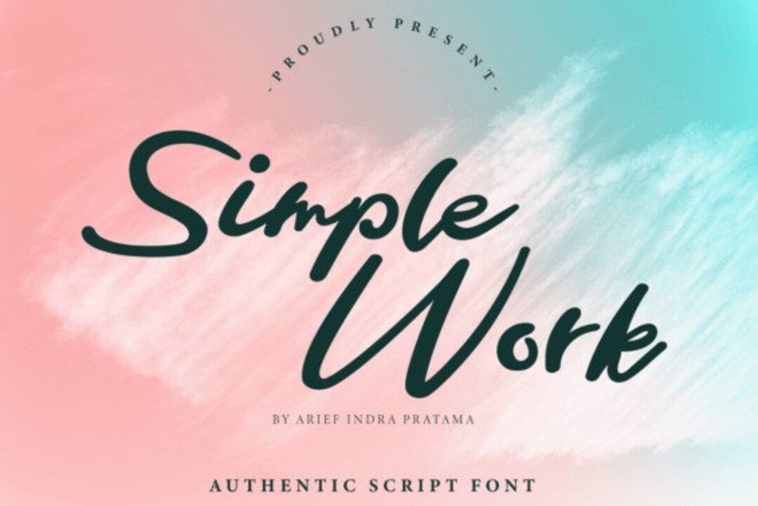 Simple Work Font, Modern Font, Handwritten Font, Swash Font ...