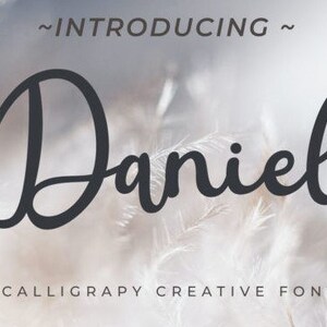 Daniel Font, Sans Serif Fonts, Classy Fonts, Handwritten Font, Luxury Font, Magazine Font ...