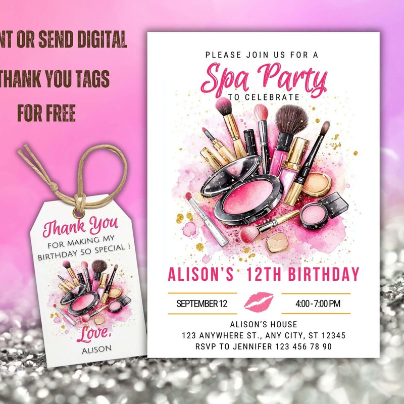 Spa Party Invitation - Etsy