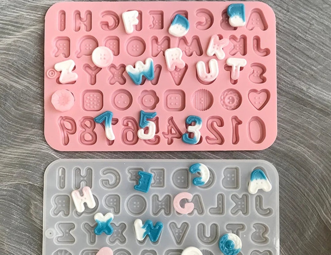 Mini Arabic Numerals Letter Resin Molds Number Alphabet Jewelry ...