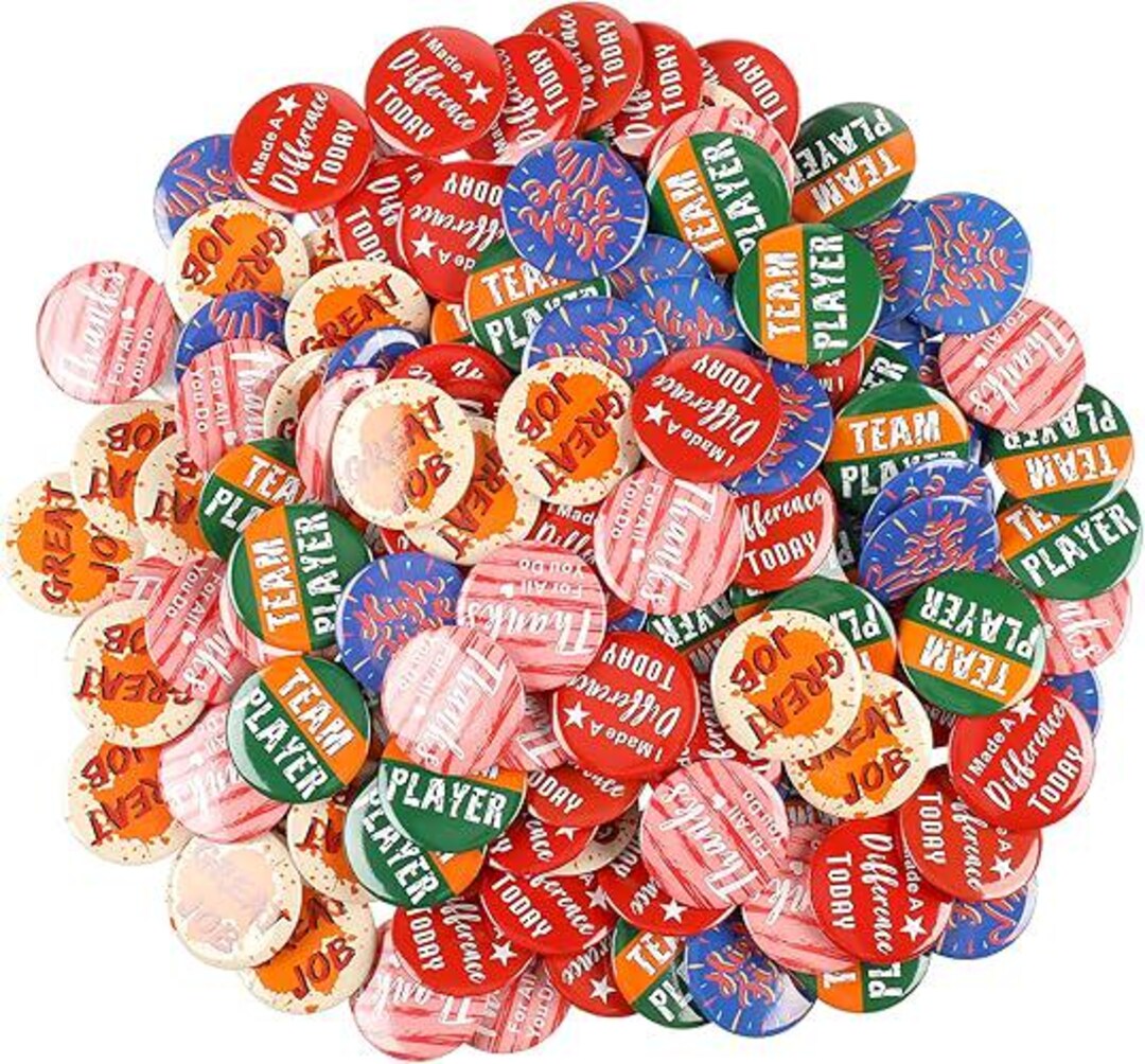 Button Pins Recognition Button Round Motivational Buttons Bulk ...