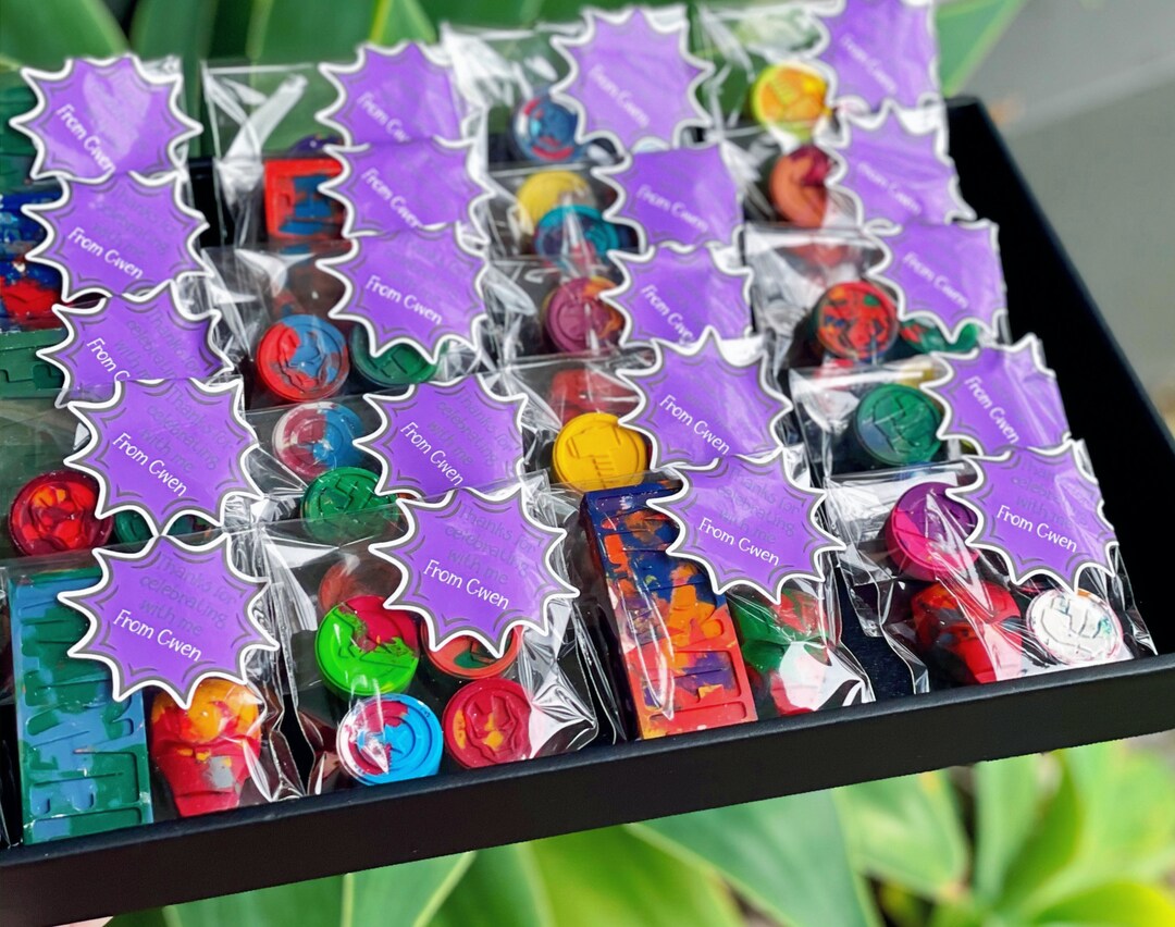 Superhero Themed Crayon Party Favours - Etsy