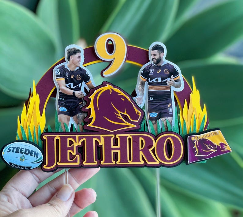 Broncos Theme Cake Topper - Etsy