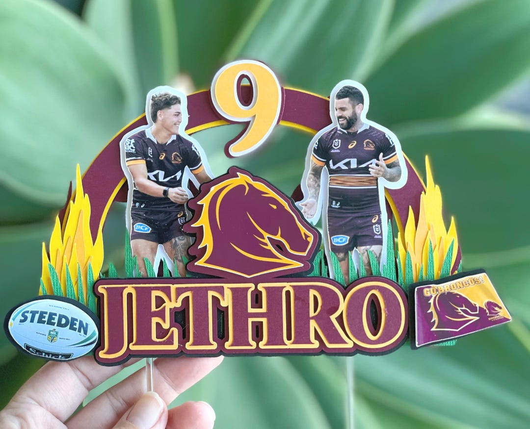 Broncos Theme Cake Topper - Etsy