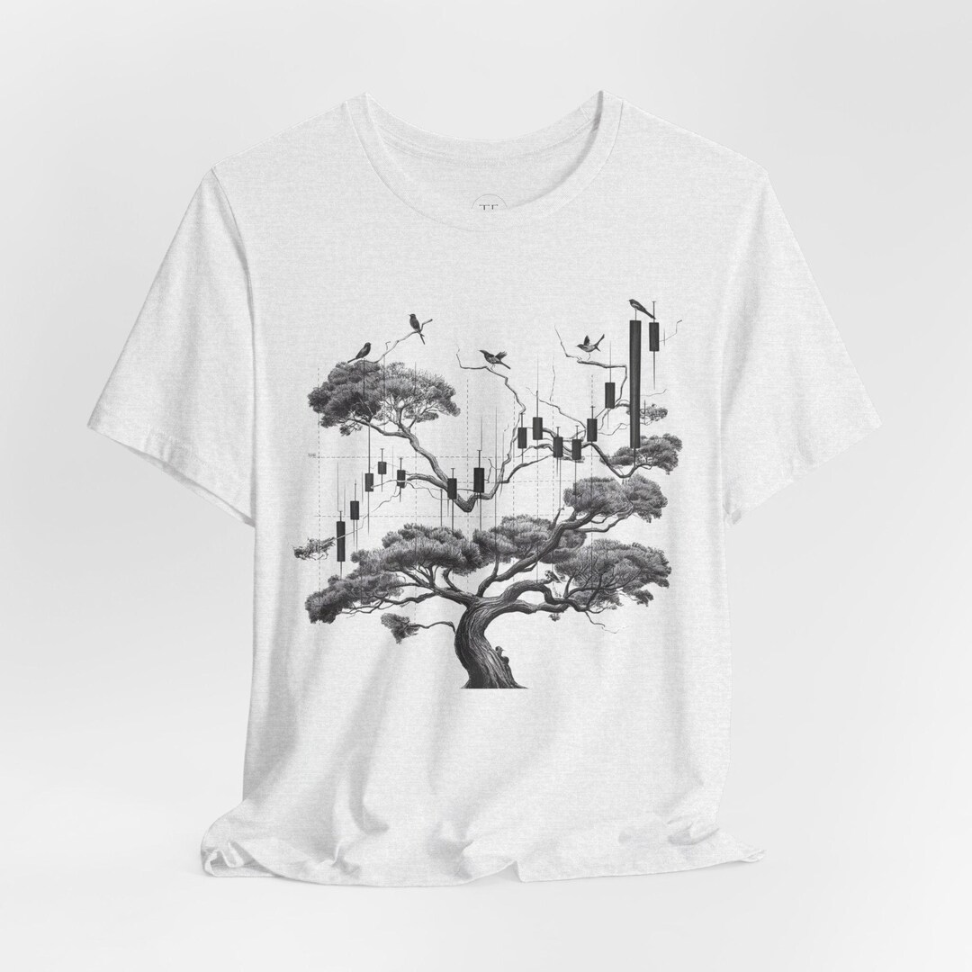 Nature's Market: Tree Branch Stock Chart Shirt- Finance, Investing Gift ...