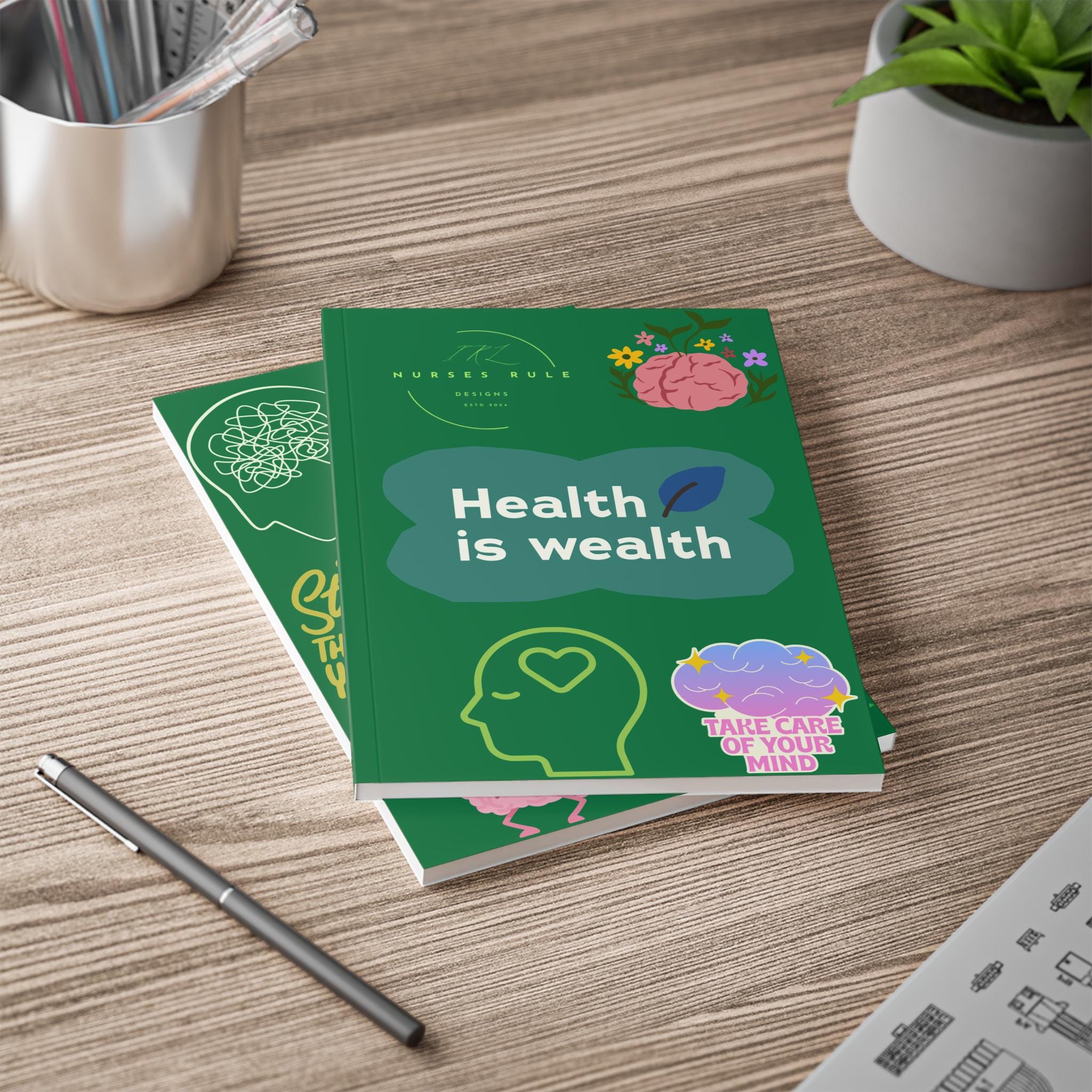 Mental Health Journal, Brain Health Notebook, Positive Thinking Diary ...