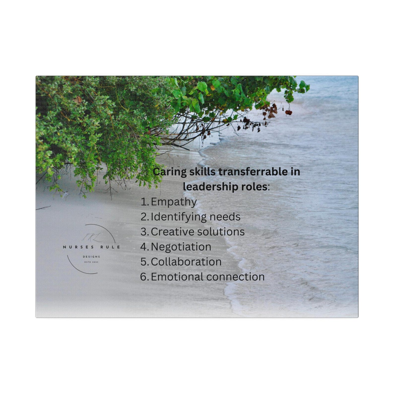 Caring Skills Transferred to Leadership Canvas Print, Empathy in ...