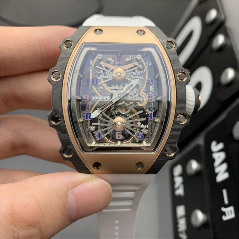 Top Version RM21 Titanium Automatic Mechanical Watches for Mens, JB ...
