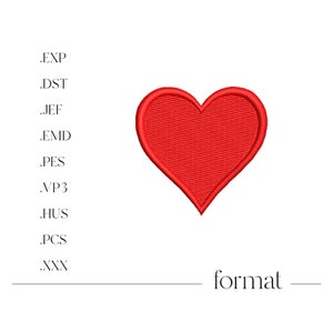 Heart Embroidery Design - Mini Heart Machine Embroidery File ...