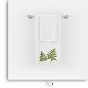 Fern Machine Embroidery Design - Botanical Fern Pattern - Embroidered ...