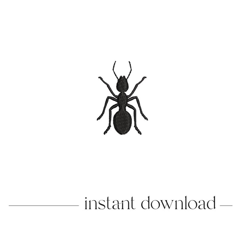 Ant Embroidery Design Mini Ant Machine Embroidery File Beetle ...