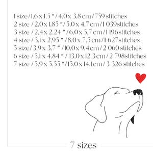 Dog Outline Embroidery Design - Minimal Dog Stitch Pattern - Heart and ...