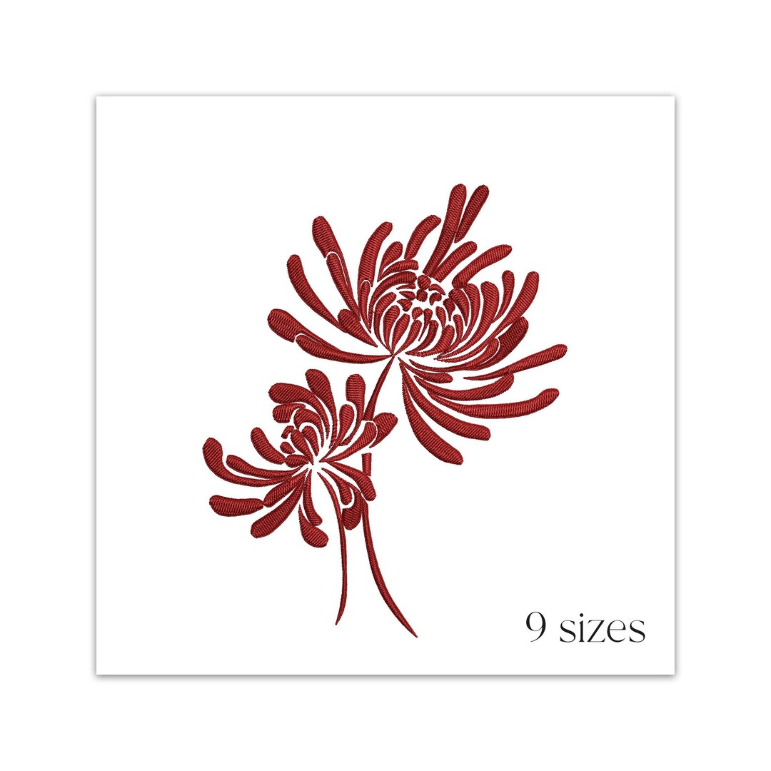 Flower Machine Embroidery Design Modern Floral Embroidery Design ...