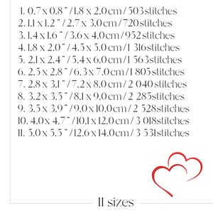 Heart Outlines Embroidery Design - Mini Heart Machine Embroidery File ...