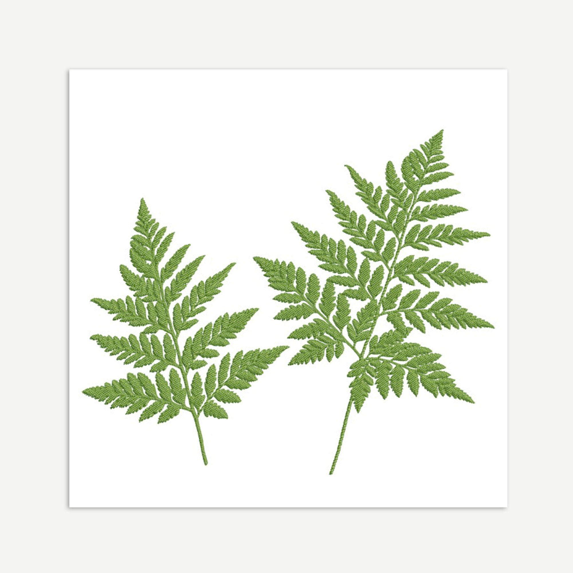Digital Fern Embroidery Design File Nature Inspired Art Instant ...