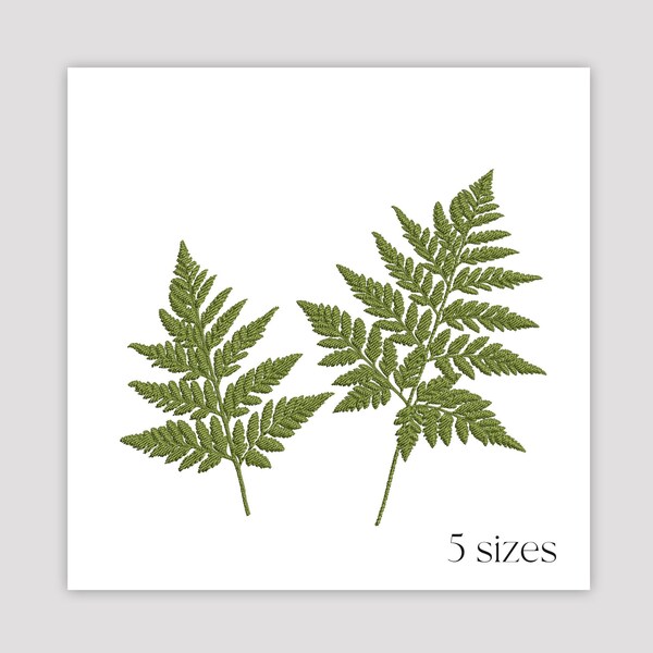 Fern Embroidery - Etsy