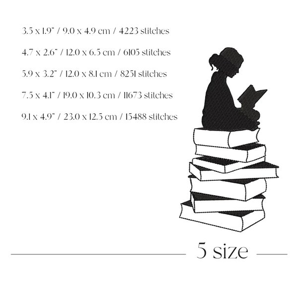 Reading Embroidery - Etsy