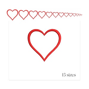 Heart Embroidery Design - Mini Heart Machine Embroidery File ...
