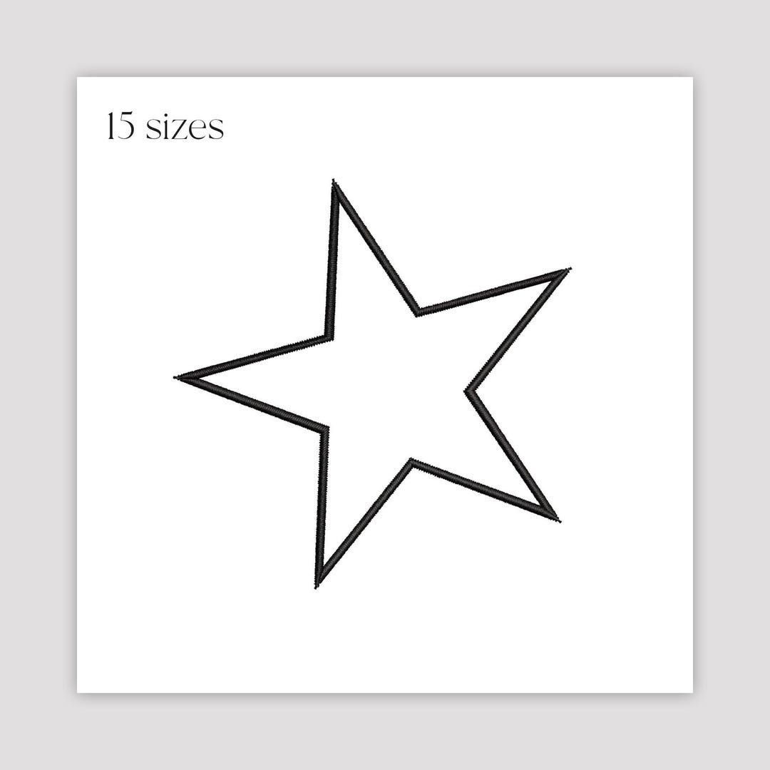 Star Machine Embroidery Design - Celestial Stitch Pattern - Digital ...