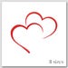 Heart Outlines Embroidery Design - Mini Heart Machine Embroidery File ...