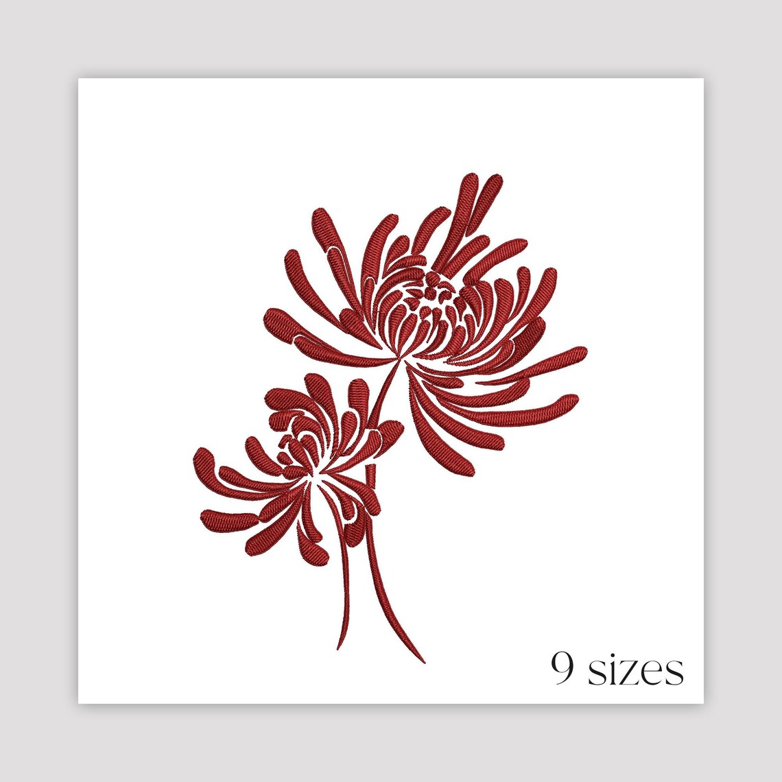 Flower Machine Embroidery Design - Modern Floral Embroidery Design ...