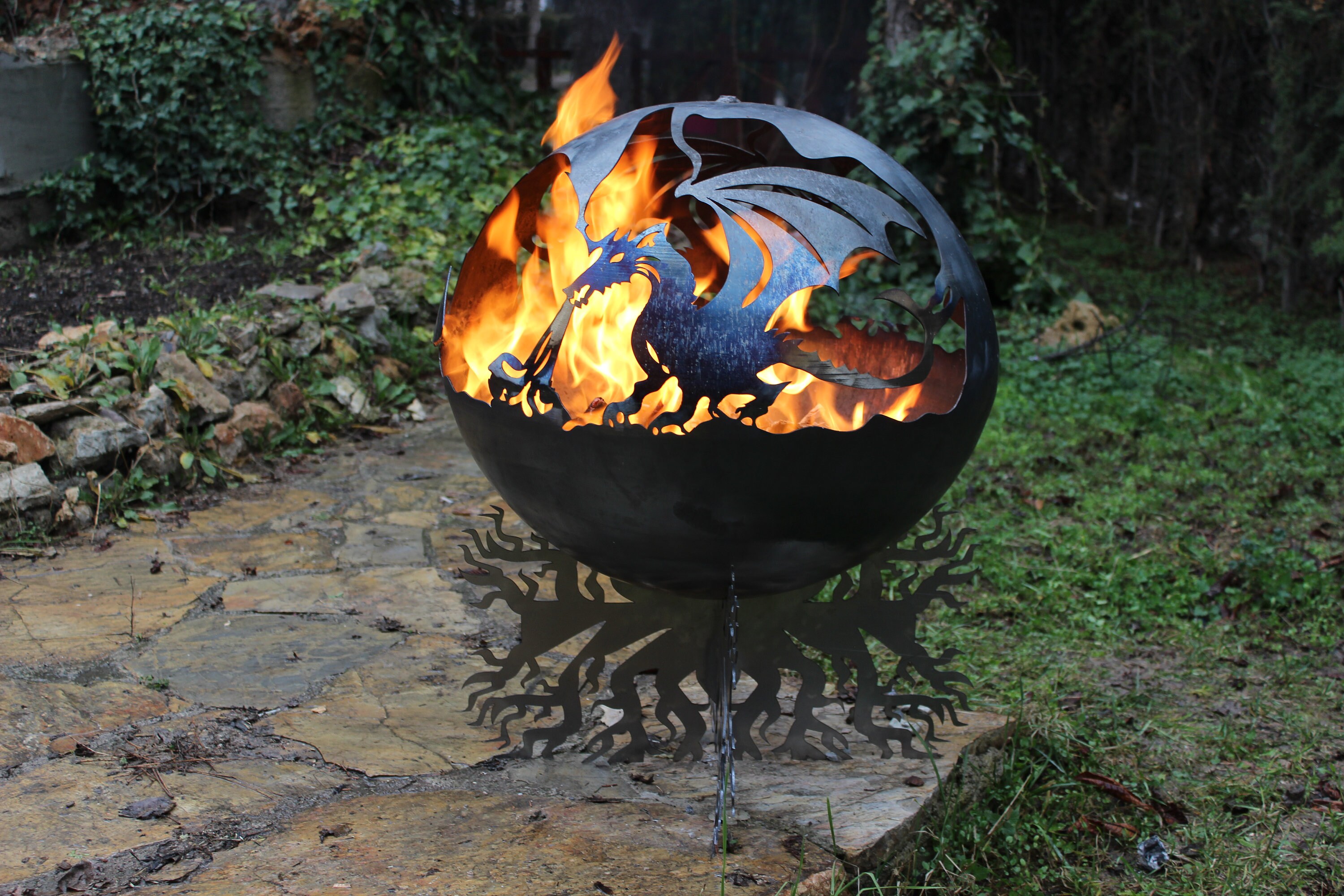 Fire Pit, Outdoor Fire Pit, Garden Fire Pit, Metal Fire Pit, the Dragon ...