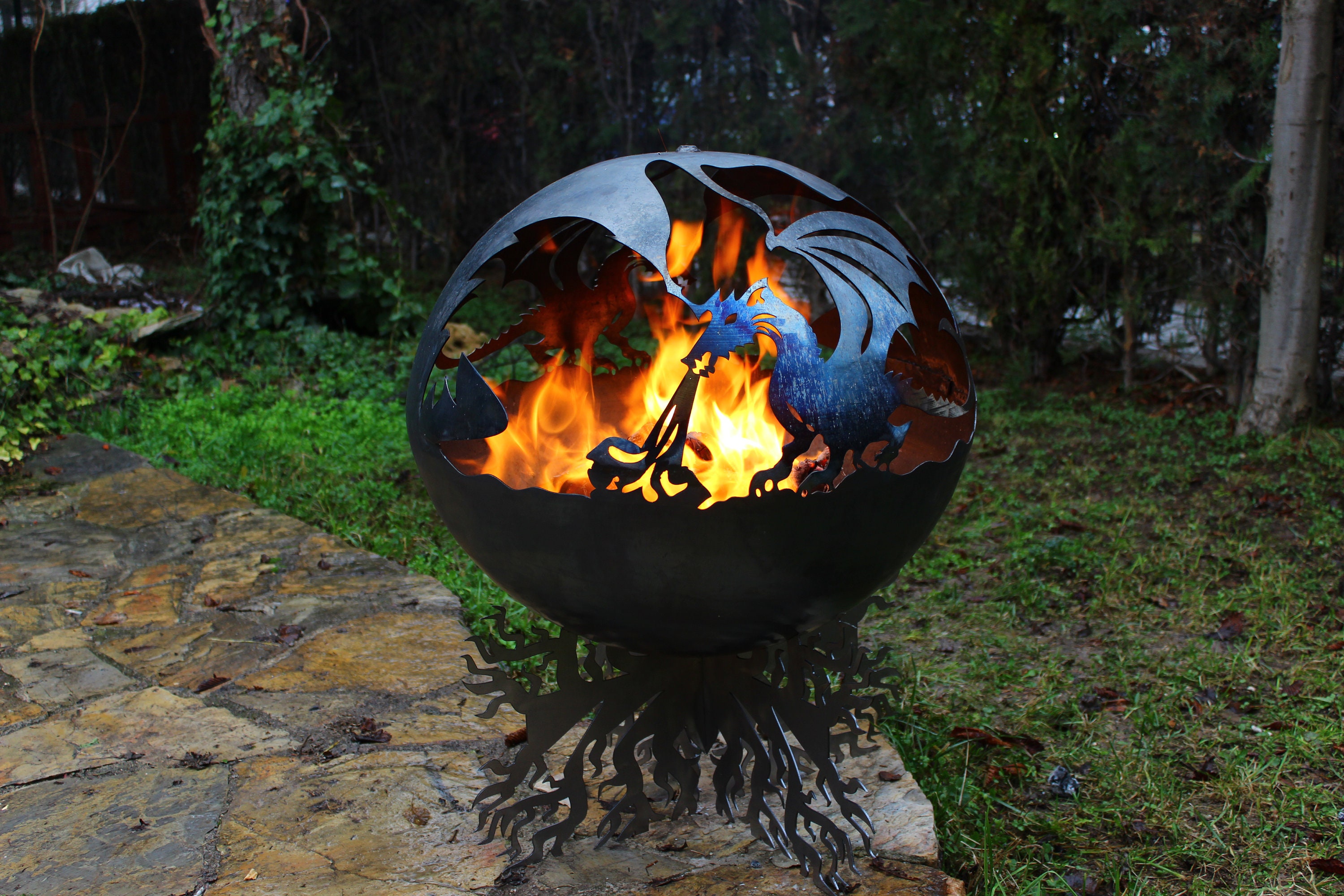 Fire Pit, Outdoor Fire Pit, Garden Fire Pit, Metal Fire Pit, the Dragon ...