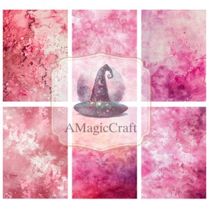 Pink Textures Printable Paper: Scrapbook Paper (A4, US Letter) (digital ...
