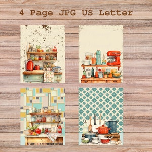 Junk Journal Printable Vintage Housewife and Kitchen Fussy Cuts 13 JPG ...
