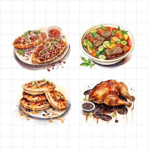 Hispanic Heritage Month Food Clipart: 24 PNG, 300 DPI (digital Download ...