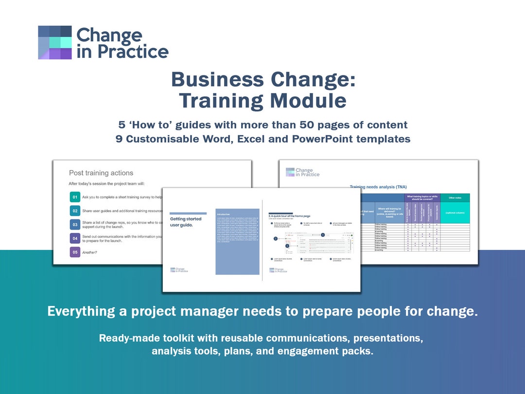 Change Management - Training Module - Etsy