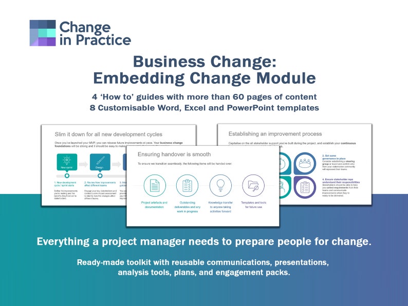 Change Management - 5 Modules Complete Toolkit - Etsy UK