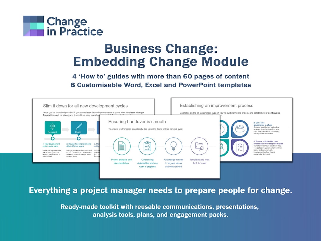 Change Management - Embedding Change Module - Etsy