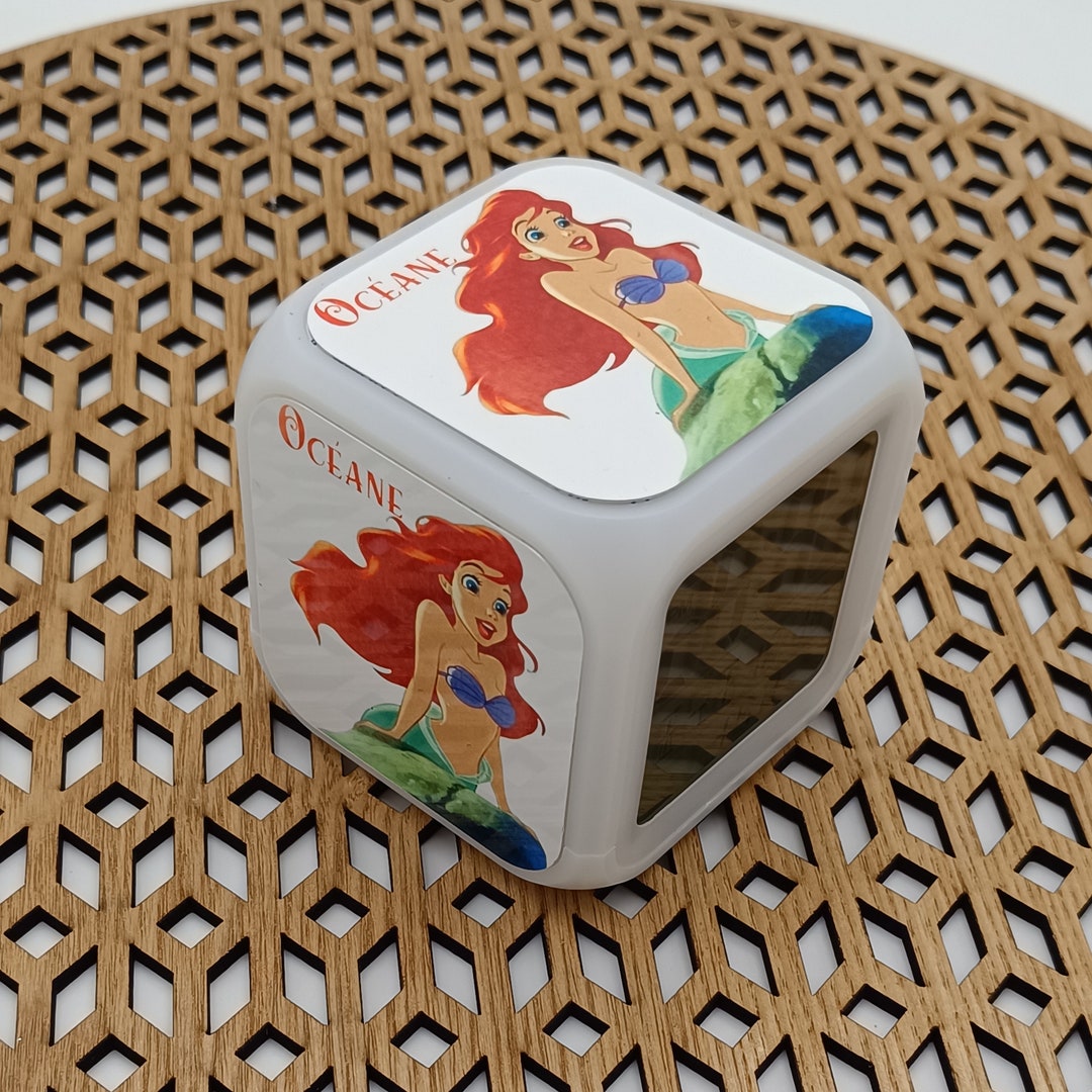 Ariel the Little Mermaid Multi-colored Light Alarm Clock Personalized ...