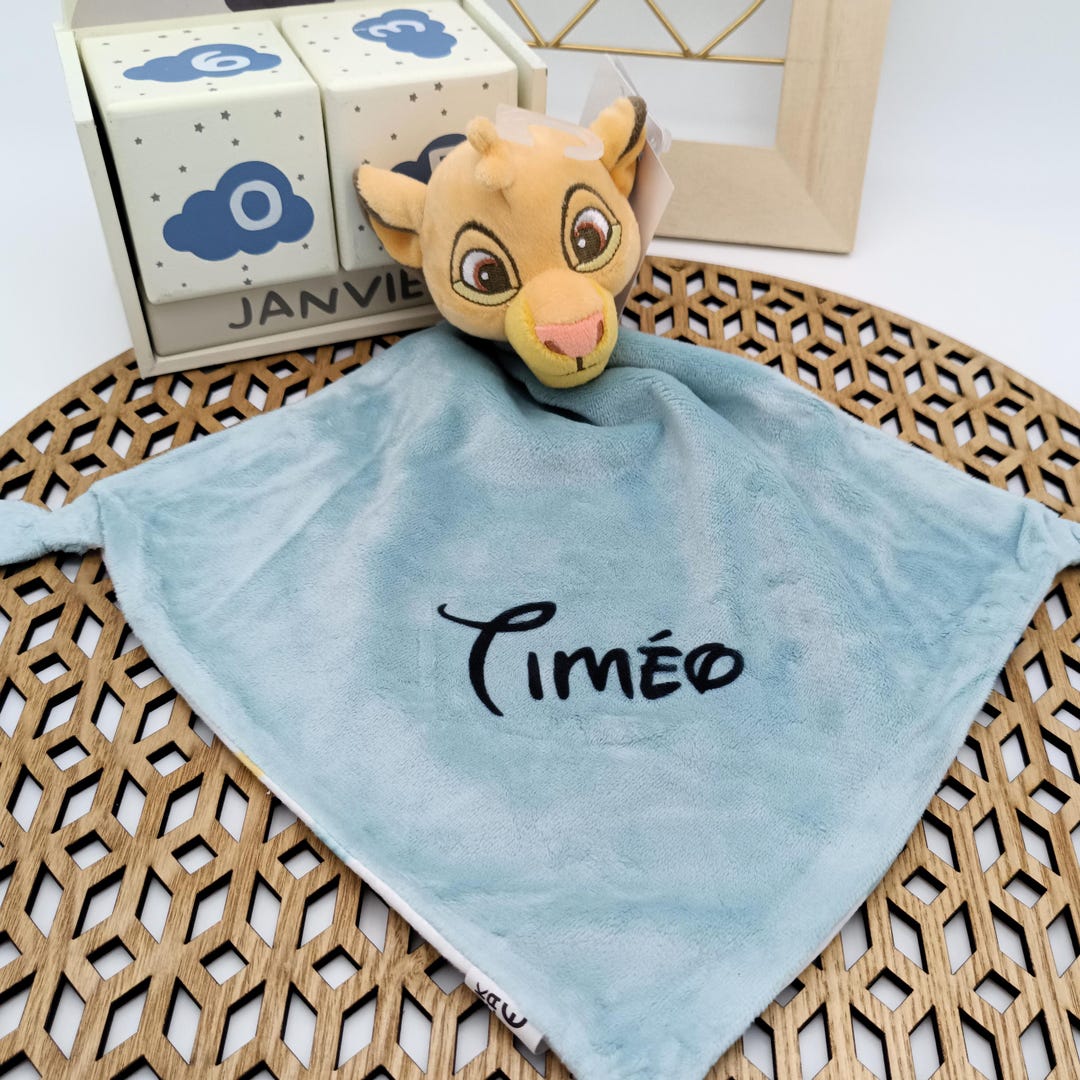 Baby Comforter Simba the Lion King Personalized Name, Birth Gift - Etsy