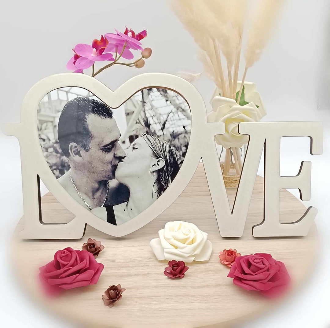 Large Personalized LOVE Photo Frame, Home Decoration, Lover's Gift ...
