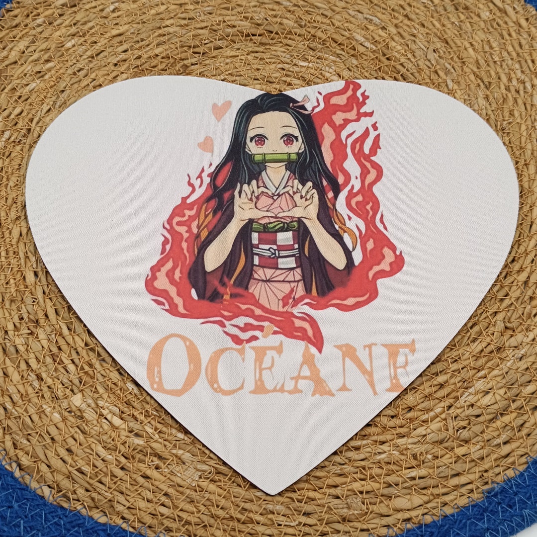 Demon Slayer Nezuko Mouse Pad With Personalized Name - Etsy