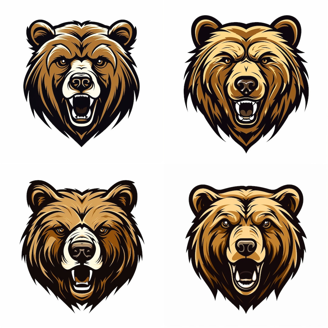 Brown Bear Logo - Variations - Etsy