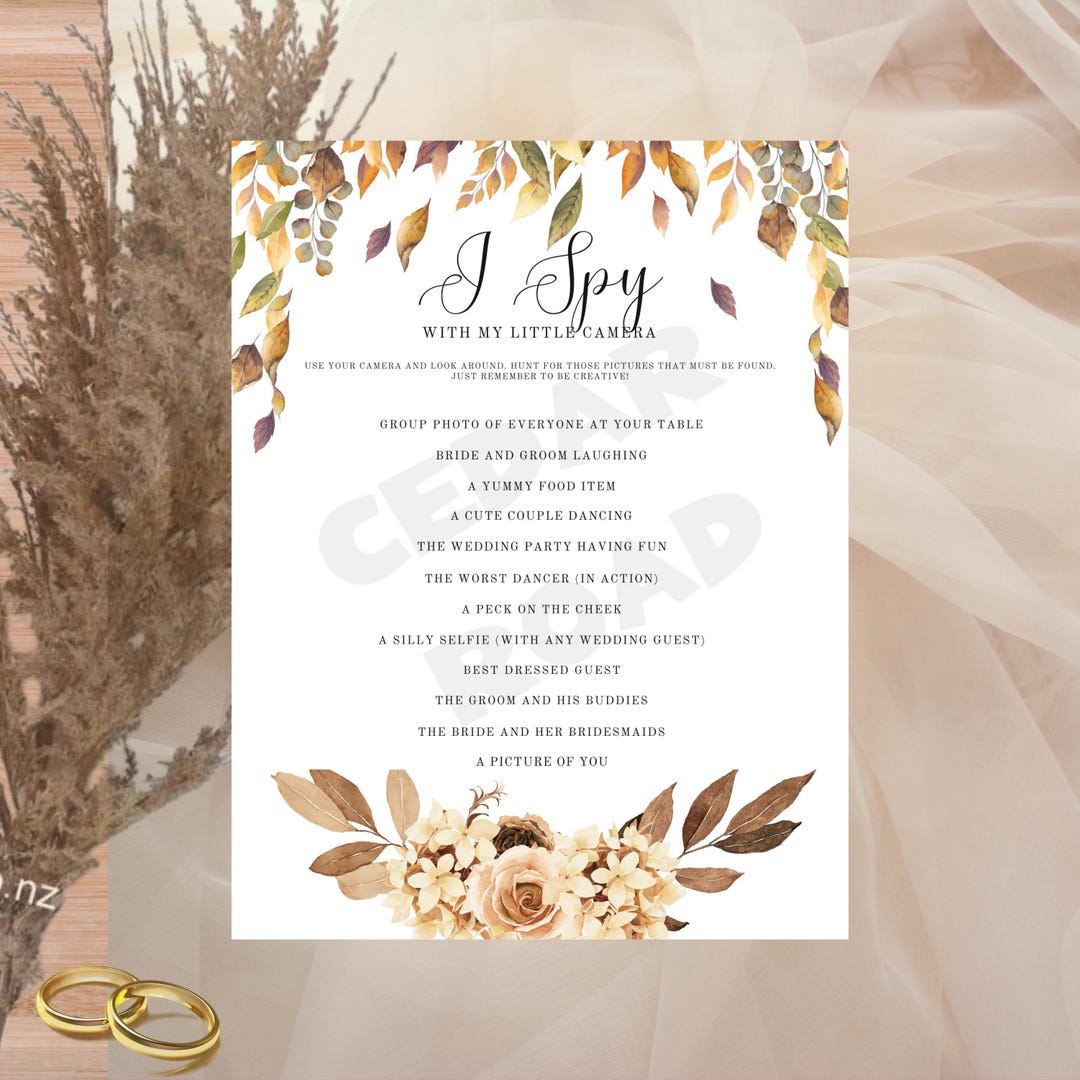 I Spy Camera Quiz, Fun Game for Events, Bridesmaids Entertain for ...