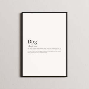 Dog Definition Printable Humor Wall Art Instant Download - Etsy