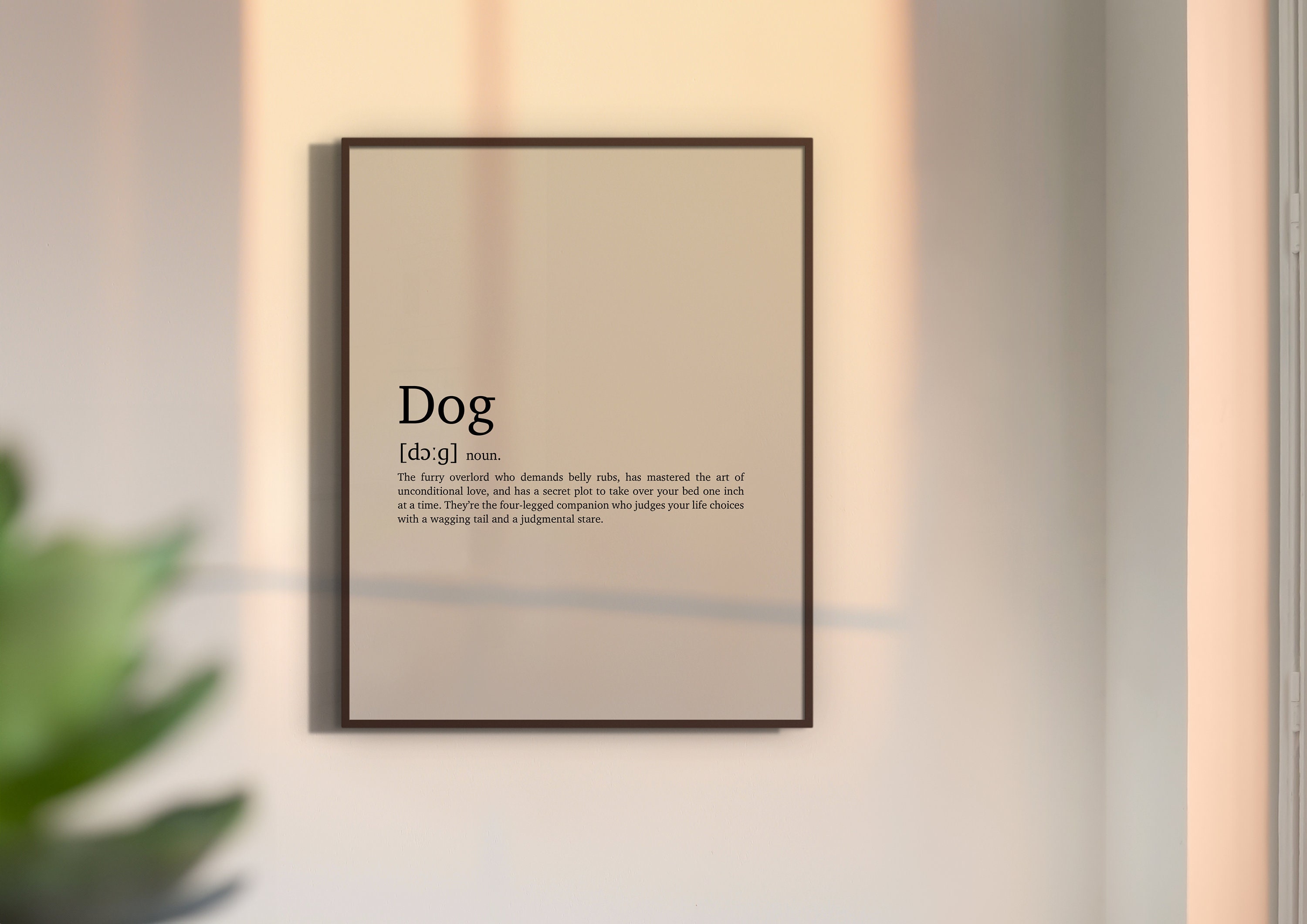 Dog Definition Printable Humor Wall Art Instant Download - Etsy