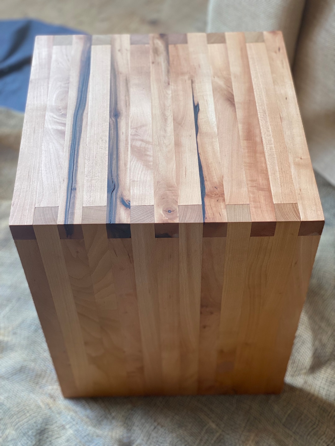 Carpenter-made Stools Made of Interlocked Solid Wood - Etsy