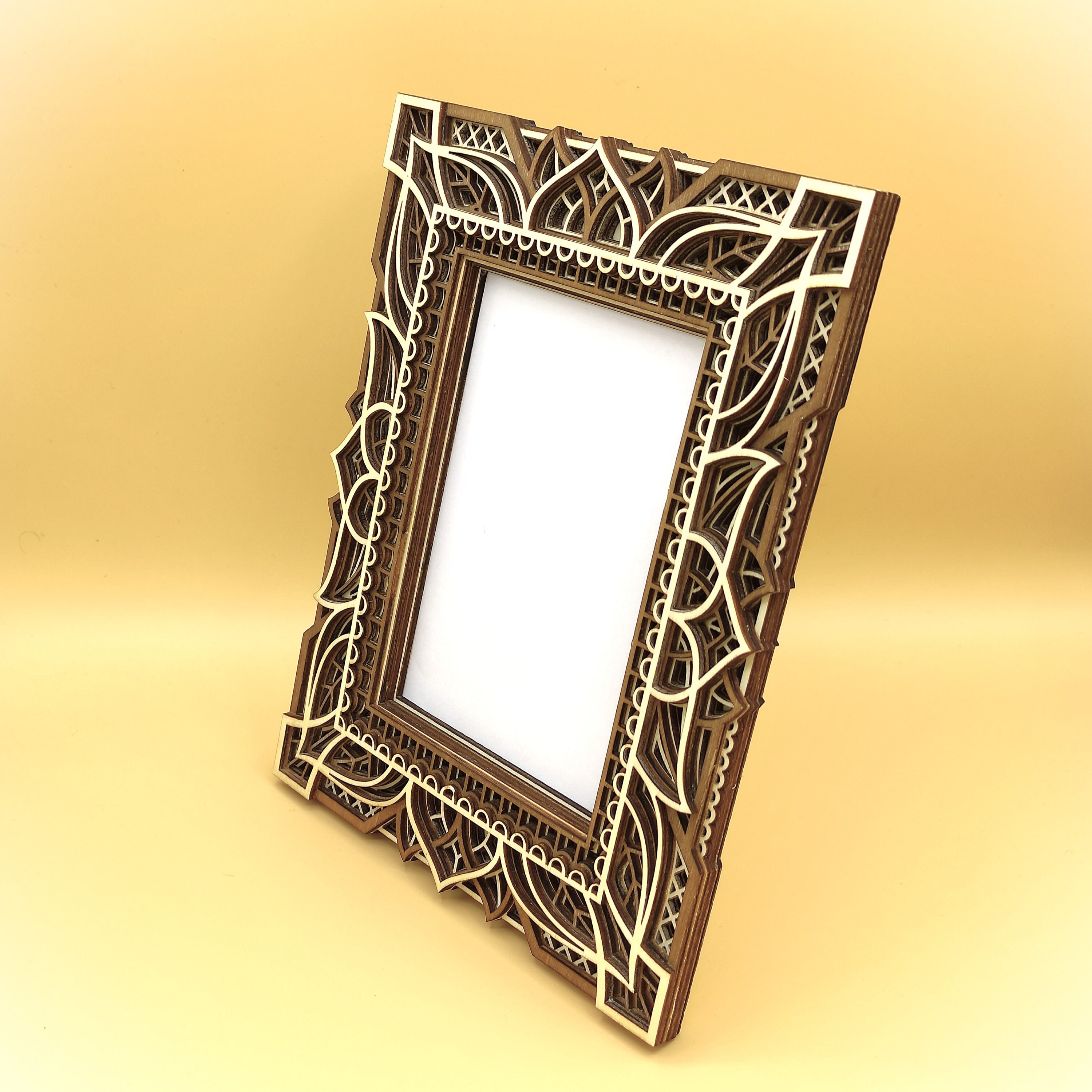 Layered Photo Frame Wooden Mandala Frame With Unique Style 15 - Etsy