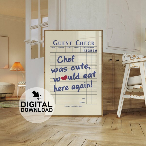 Chef Was Cute - Etsy