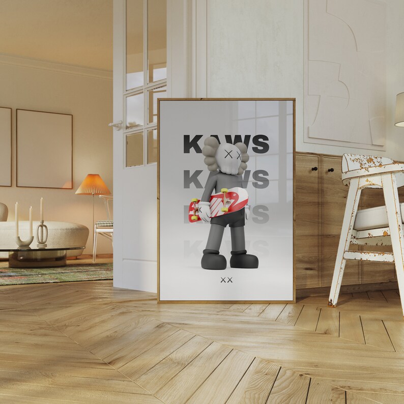 Hypebeast Money Kaws Poster Set of 3,hypebeast Room Decor, Minimalist ...
