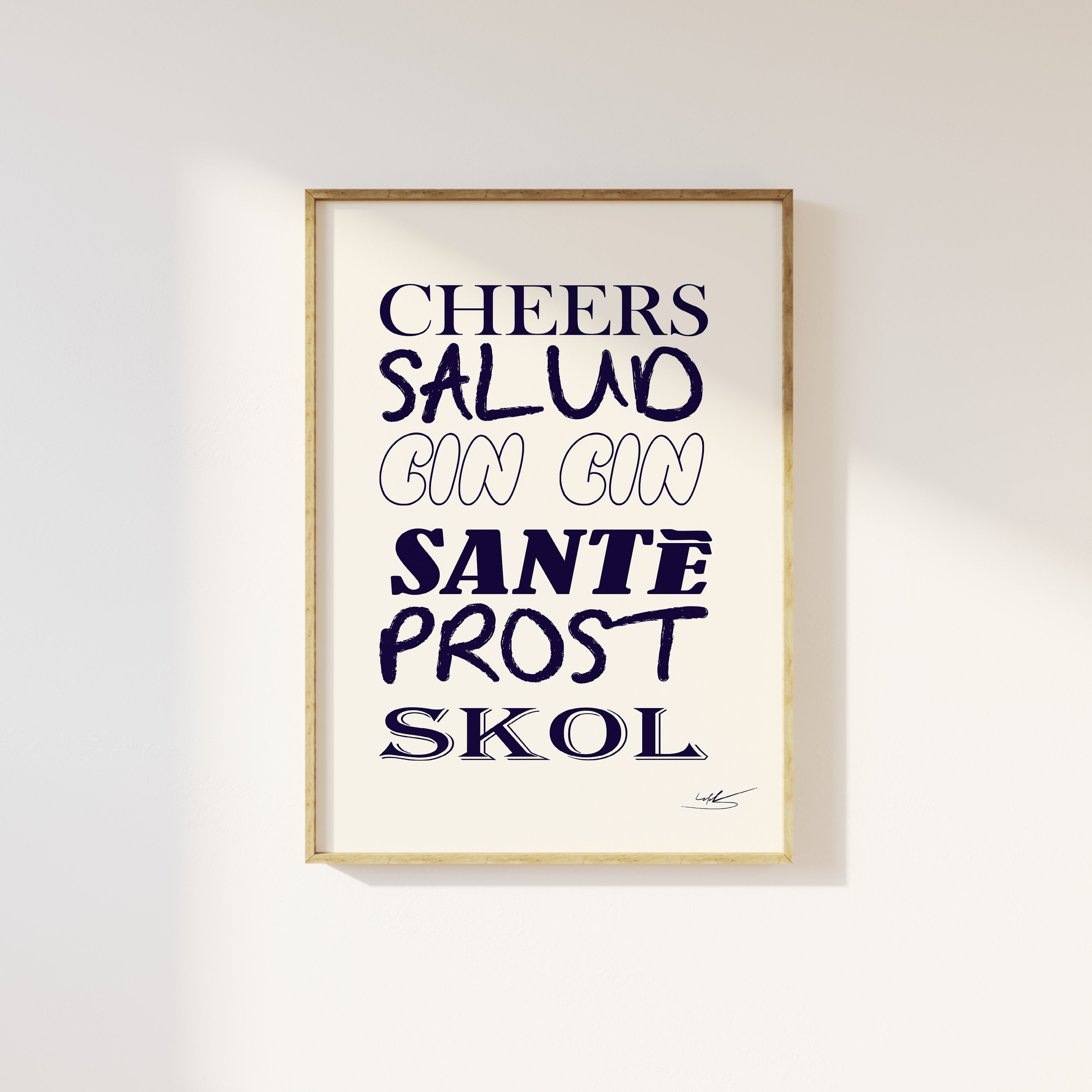 Cheers Retro Wine Poster, DIGITAL PRODUCT DOWNLOAD Colorful Cin Cin Salud Print, Funky Bar Cart ...